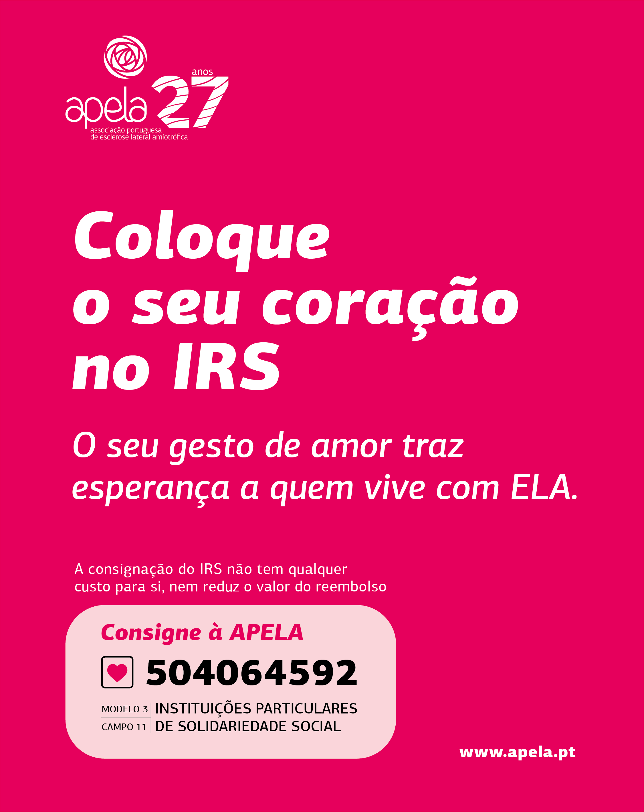 PELA ELA CONSIGNE À APELA - APELA - Associacao Portuguesa de Esclerose ...